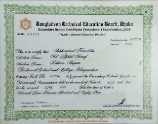 SSC Certificate ~ nshihab