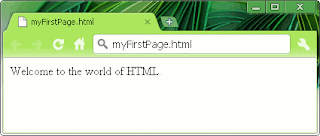 My HTML Way...: HTML - My First Page!