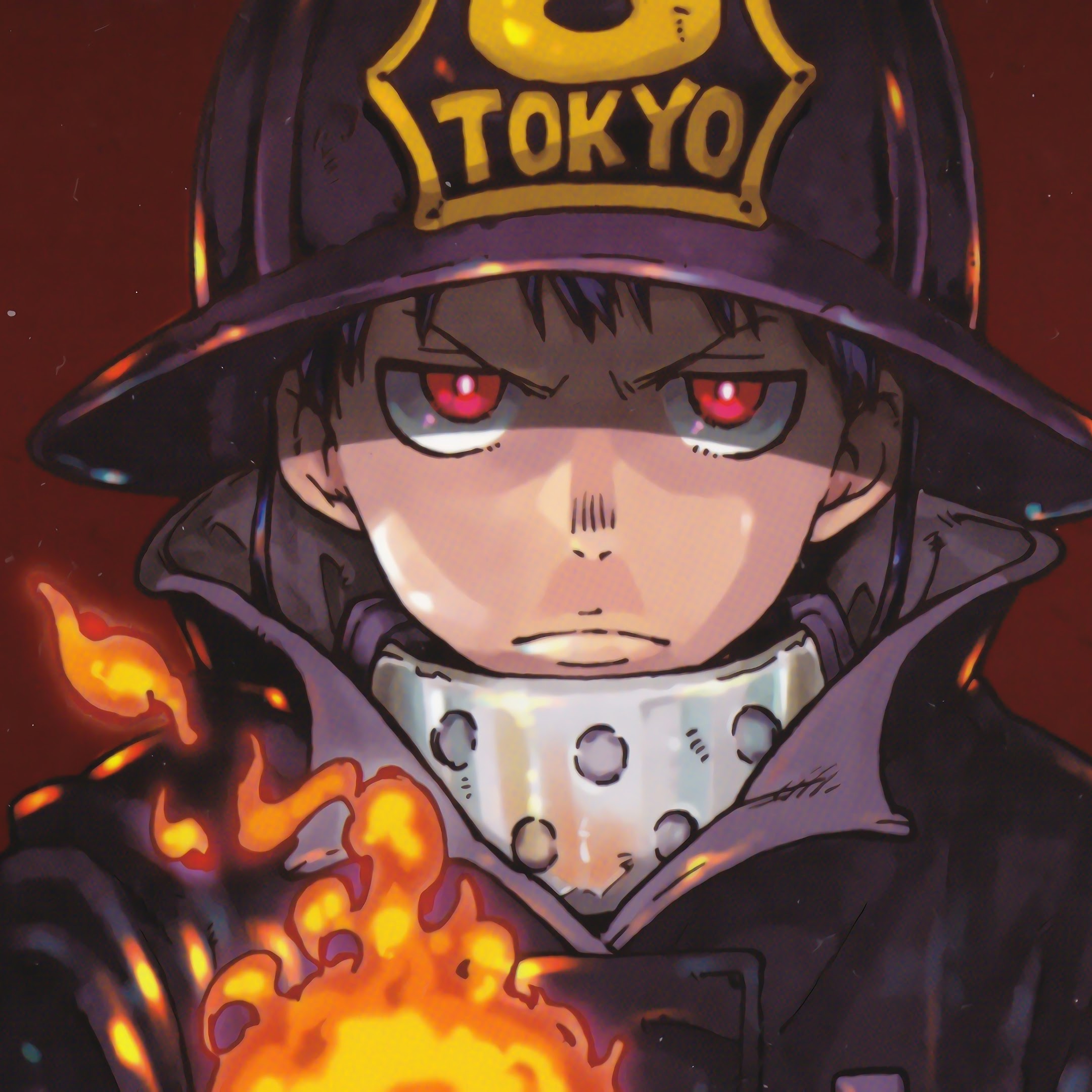 Fire Force, Shinra, Flame, 4K, #26 Wallpaper iPhone Phone