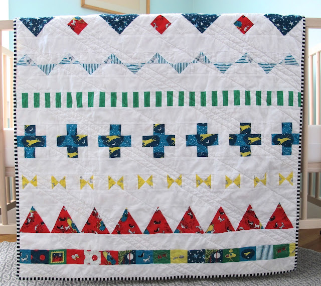 Six White Horses: Fair Isle Baby Quilt