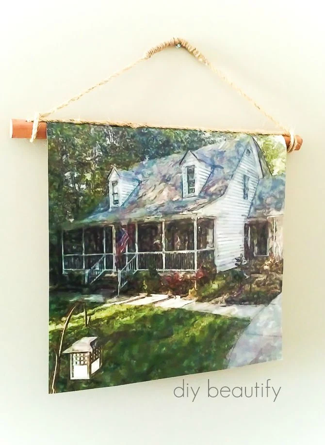 Create a Canvas Poster Wall Hanging - DIY Beautify - Creating Beauty at ...