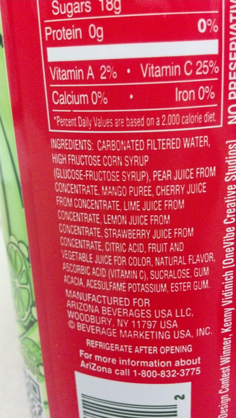 Chuck Might Eat It: [REVIEW] AriZona Cherry Lime Rickey