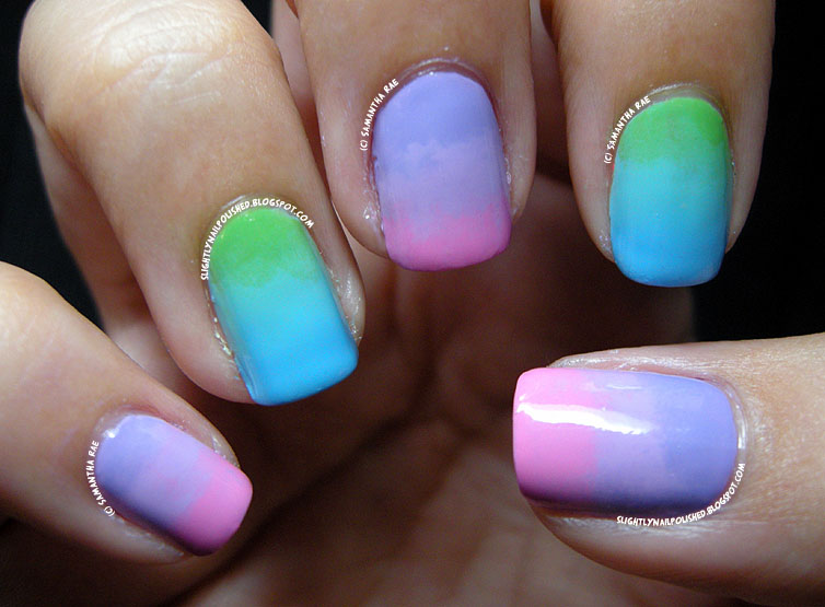 Slightly Nail Polished: Gradient Nails Tutorial