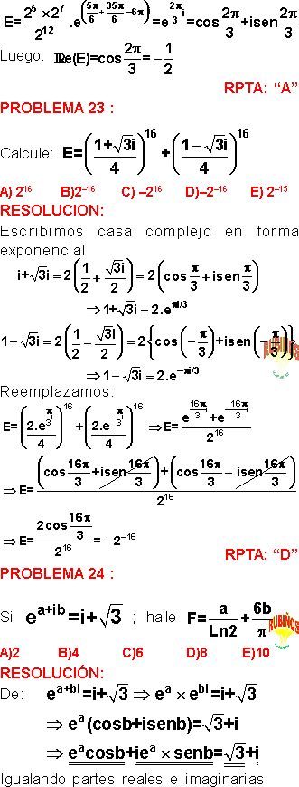 NUMEROS COMPLEJOS EJERCICIOS RESUELTOS PDF