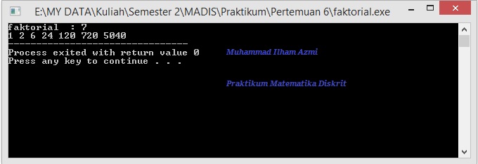 Program C++ Untuk Menentukan Faktorial - Teknologi Informatika