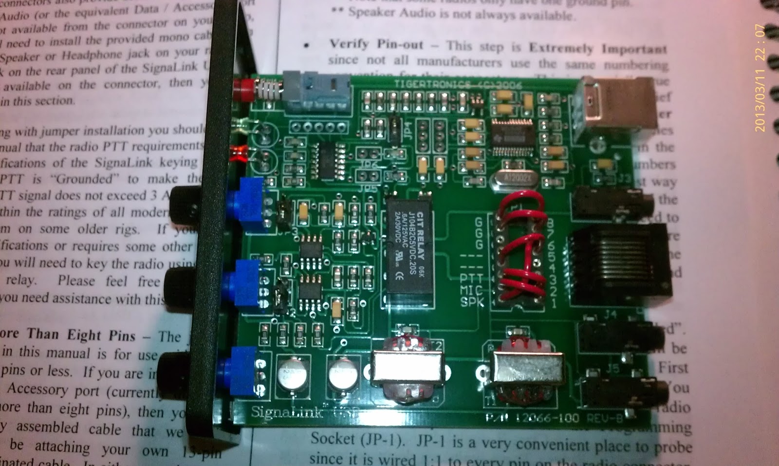 K4GTM: SignaLink Install