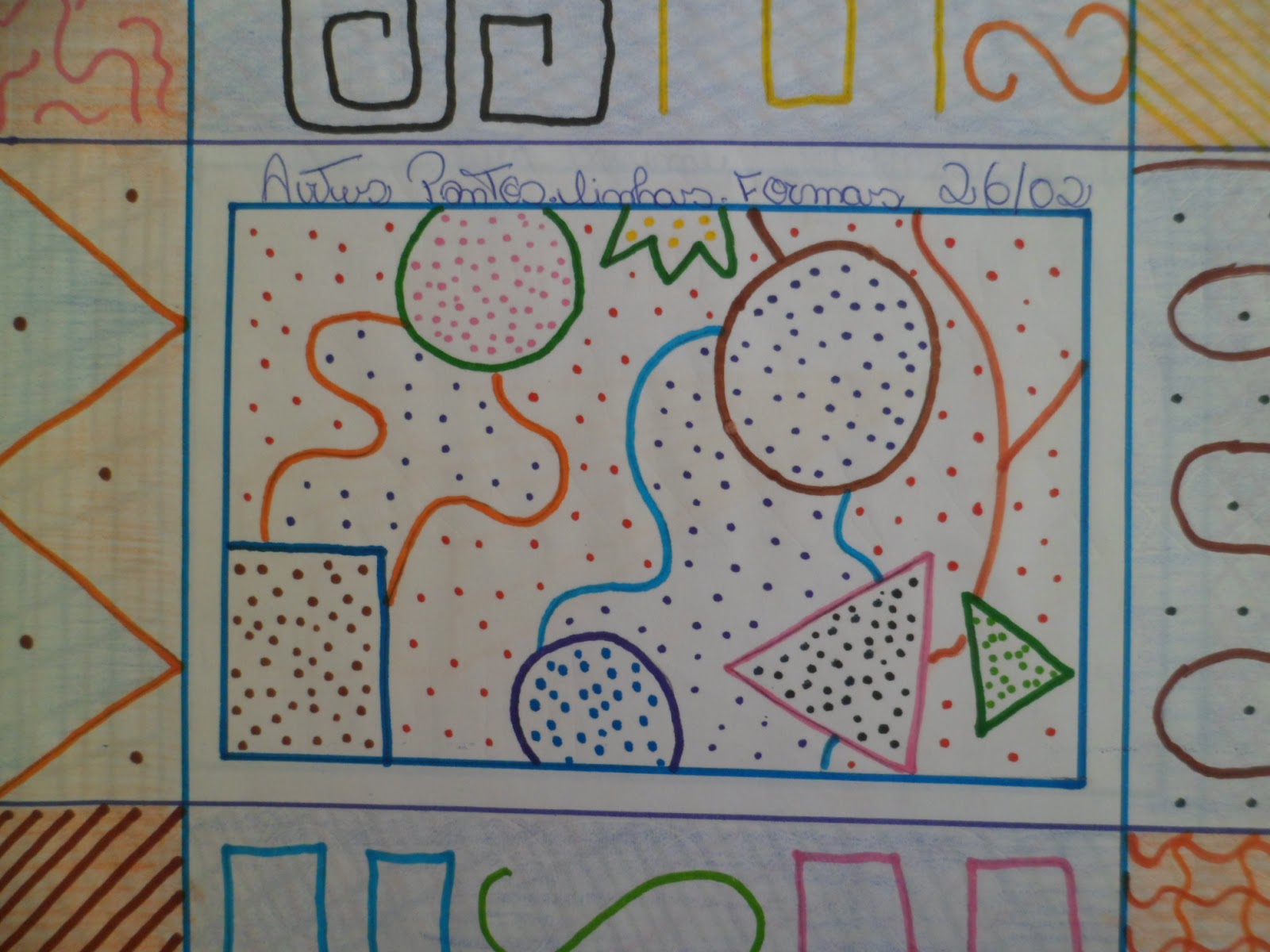 Atividade De Arte Ponto E Linha - EDUCA