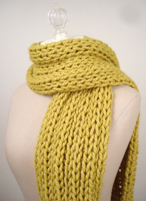 Beautiful Skills - Crochet Knitting Quilting : Super Quick Ribbed Scarf ...
