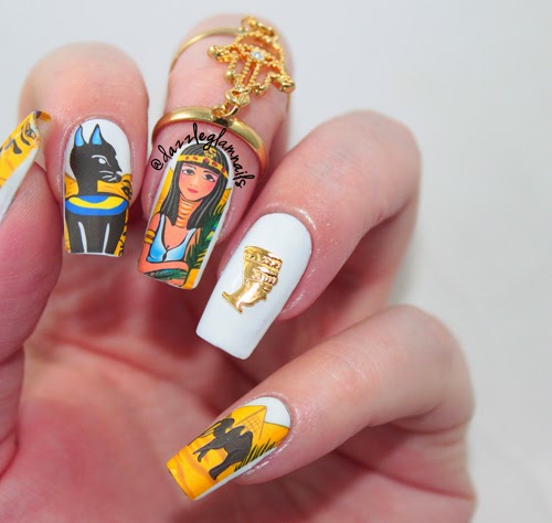 Dazzle Glam Nails | Nail Art Blog: Cleopatra Nail Art