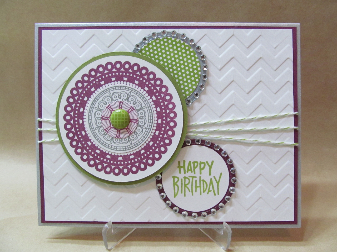 Savvy Handmade Cards: Happy Birthday Circles Card