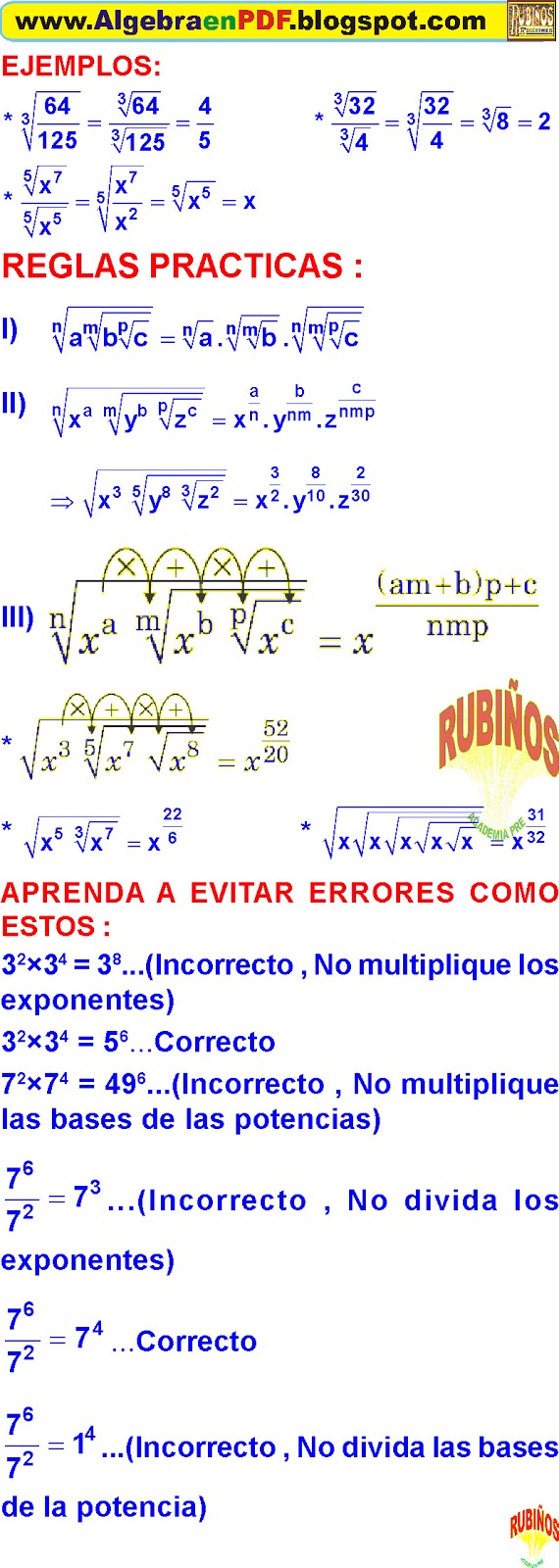 EXPONENTE FRACCIONARIO EJEMPLOS Y PROBLEMAS RESUELTOS