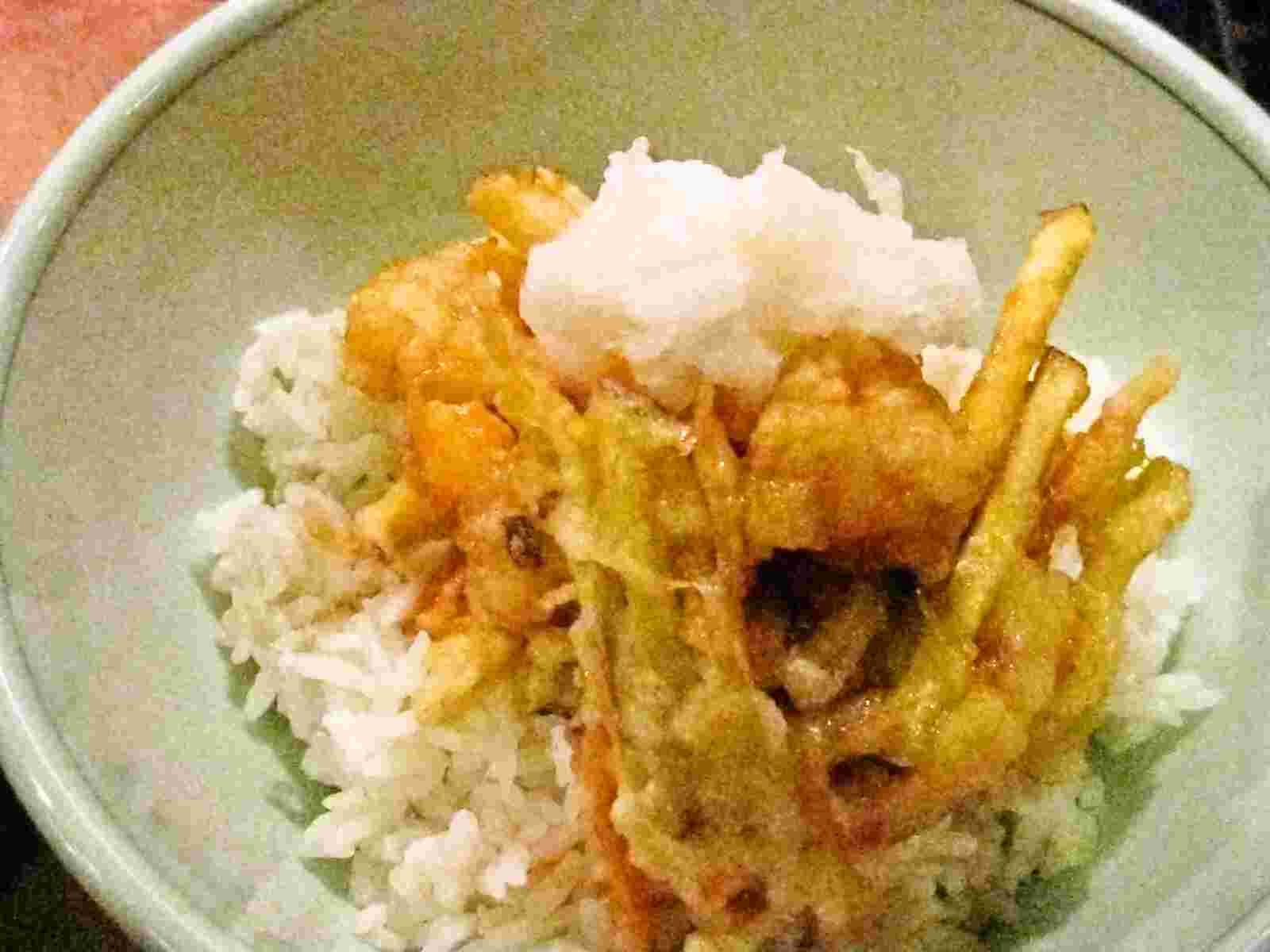Recipes for Tom: Konsai to ebi no kakiage tendon / root vegetable and ...