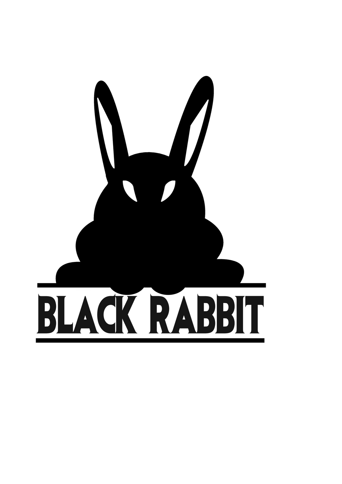 photoshop work: Black Rabbit Logo