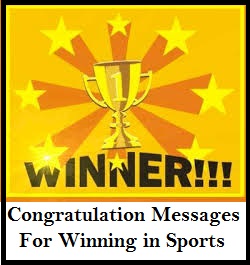 Congratulation Messages : Winning