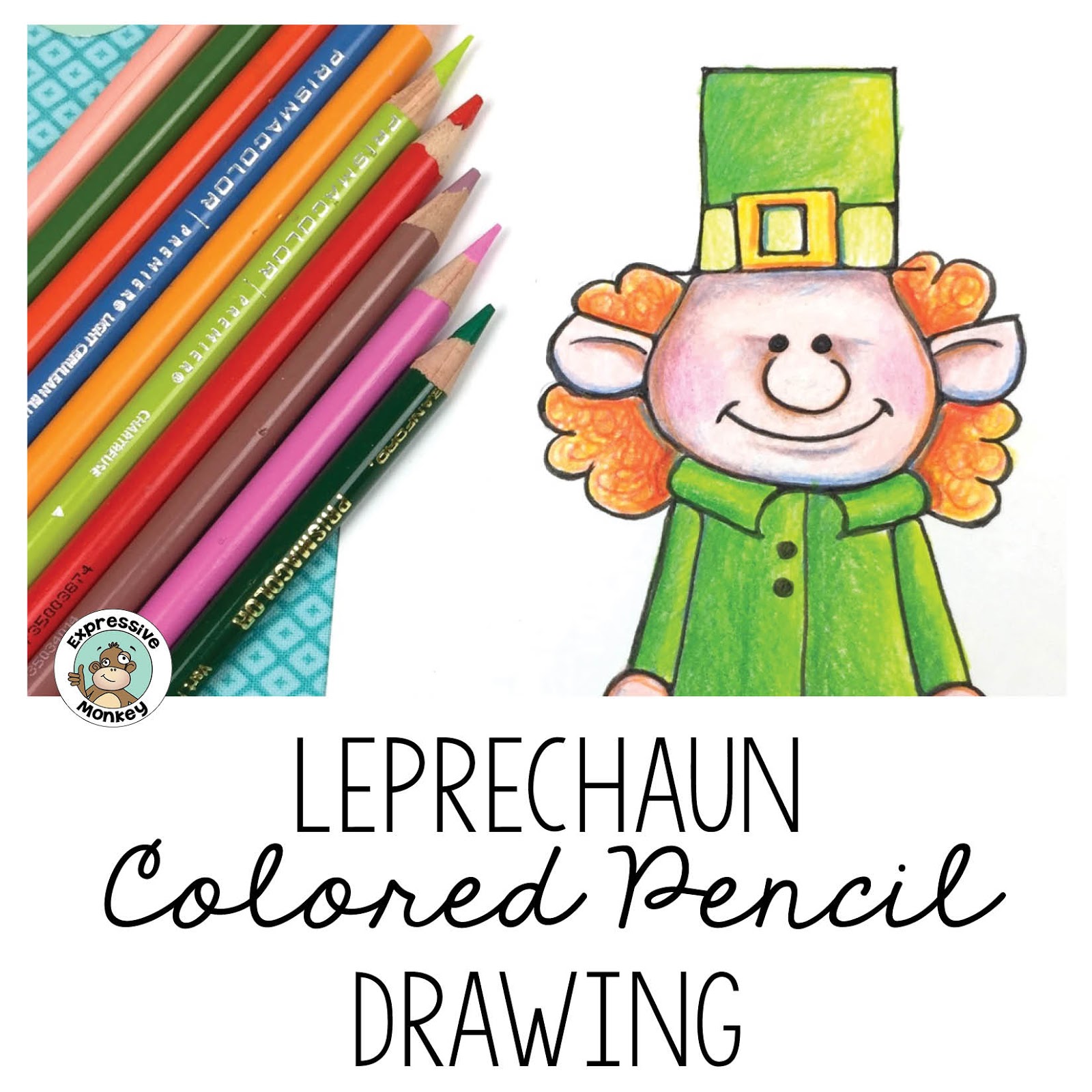 Cute Leprechaun Drawing