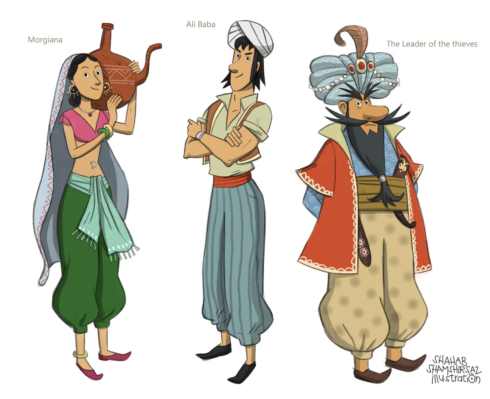 shahab shamshirsaz : Characters
