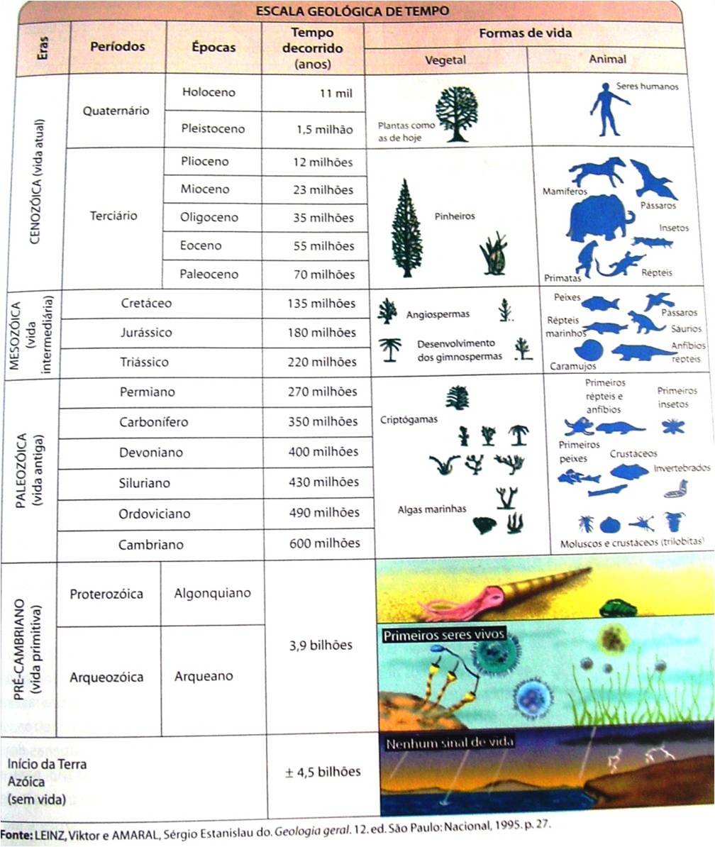 GeoSenna: Características das Eras Geológicas