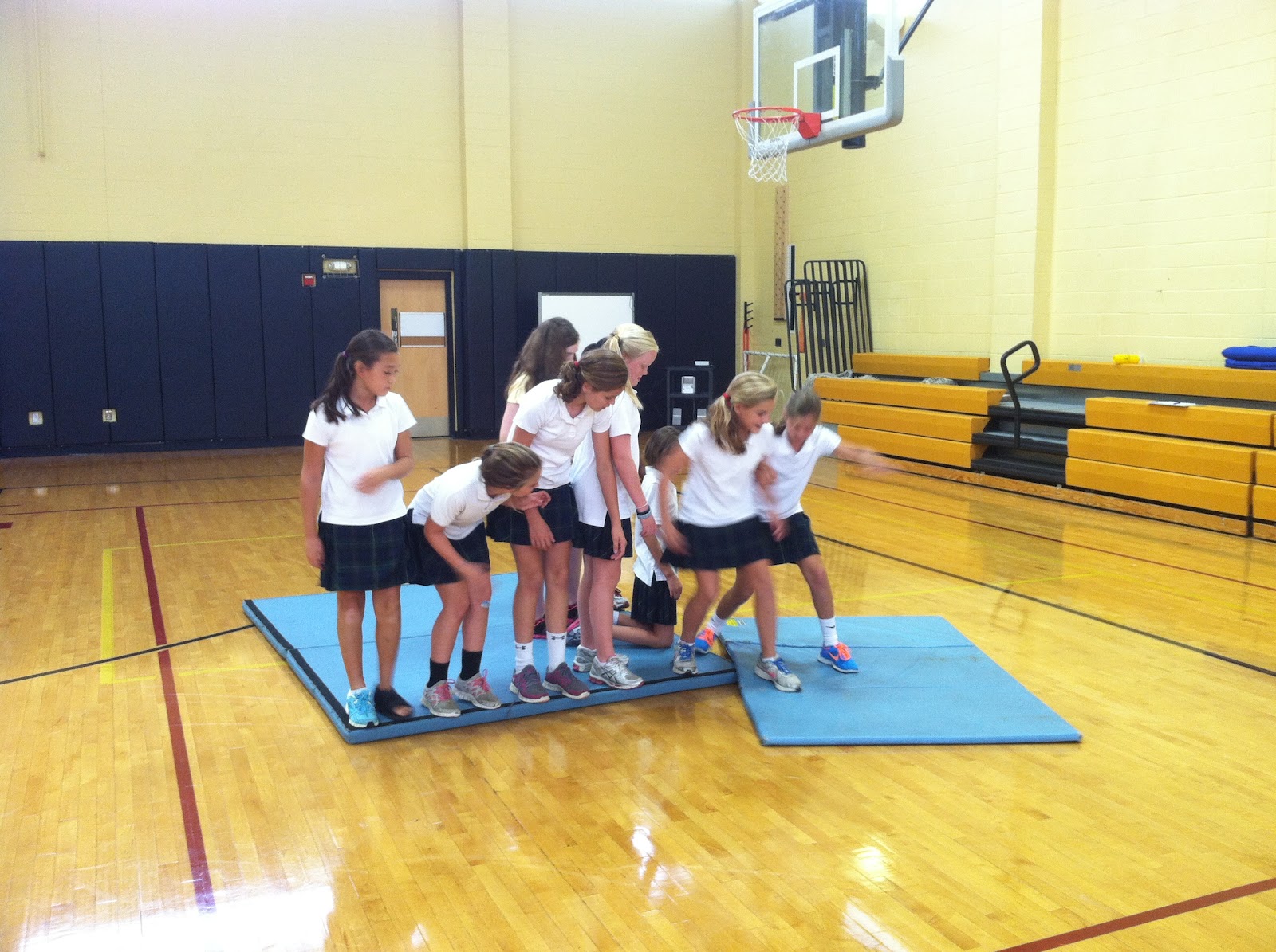 Calvert Middle School P.E.: Team Building in the Gym