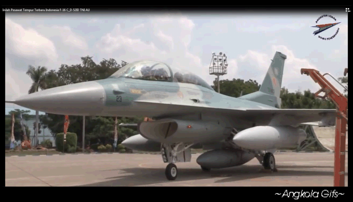 Animation Wallpaper: Animasi Pesawat Tempur F16 - Gif