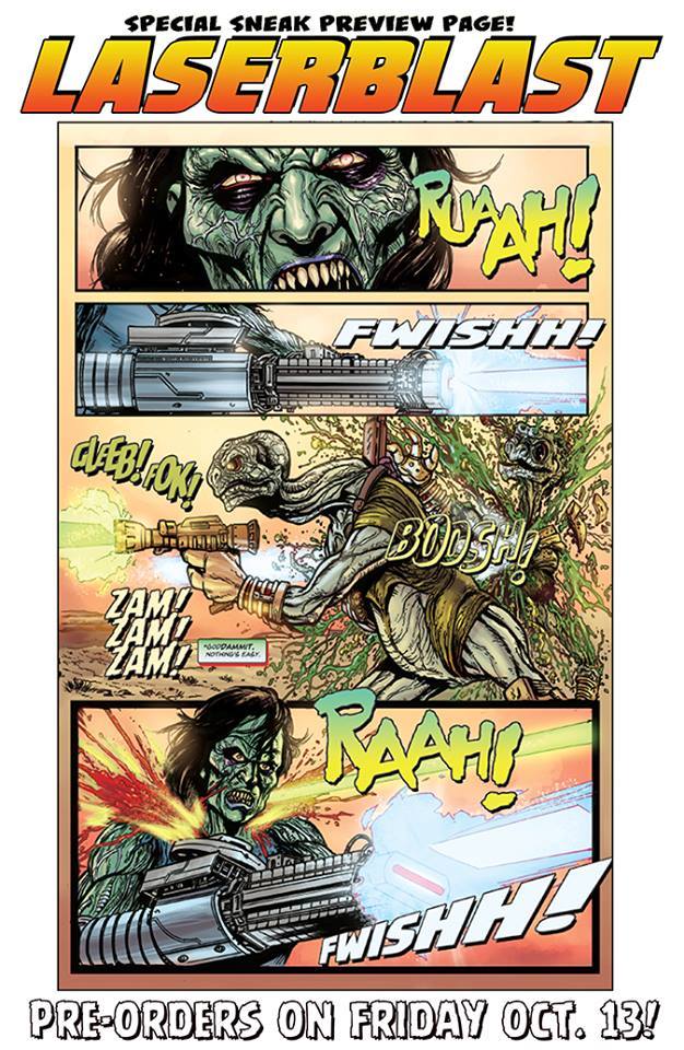 patart: LASERBLAST the comic book from Eibon Press