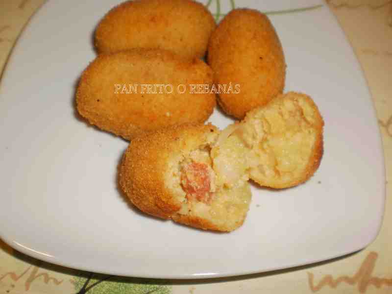 PAN FRITO O REBANÁS: CROQUETAS DE TORTILLA DE PATATAS