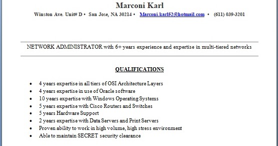 Army Signal Officer Sample Resume Format in Word Free Download