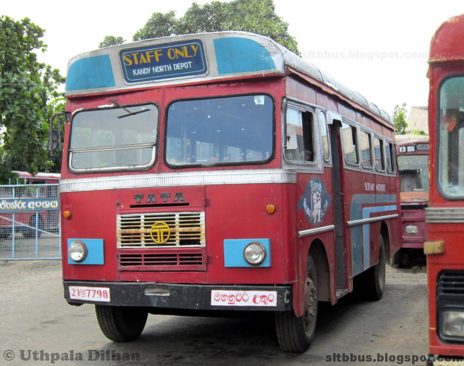 SLTB buses - ශ්‍රී ලංගම බස්: SLCTB bodied TATA 1210 staff bus from SLTB ...