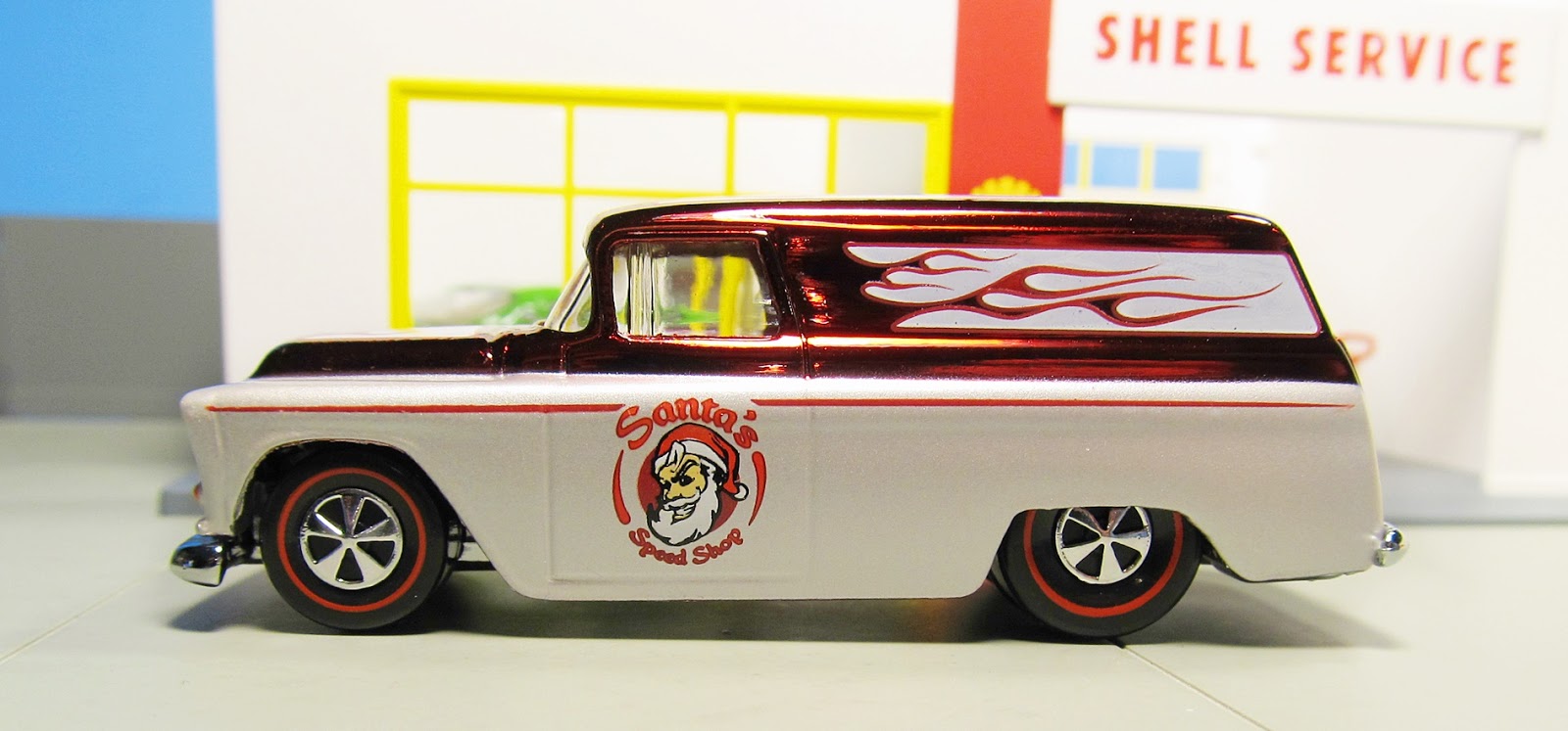 hot wheels red line club 55 chevy panel holiday snowmobile