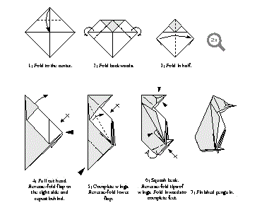origami penguin folding instructions ~ origami instructions art and ...