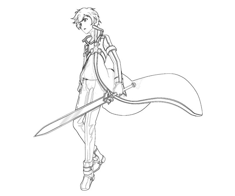 Kirito Coloring Pages
