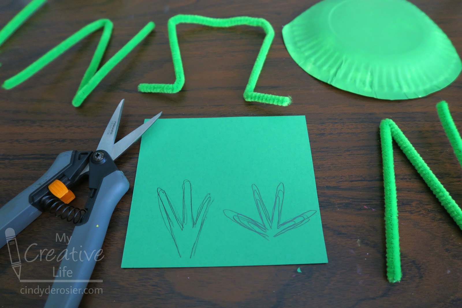 Cindy deRosier: My Creative Life: Paper Plate American Green Tree Frog