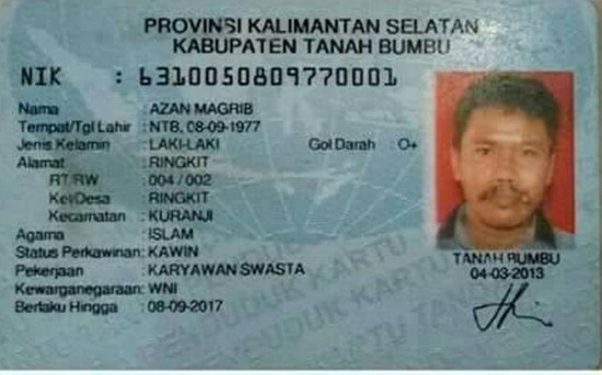 37 Nama Yang Ada Di KTP Dan SIM Unik Dan Langka - Meme Kocak Bikin Ngakak
