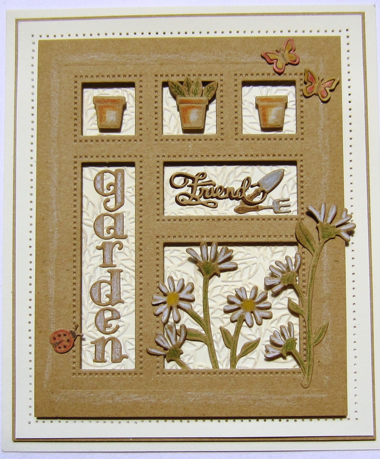 PartiCraft (Participate In Craft): Rustic Garden Shadow Box Card