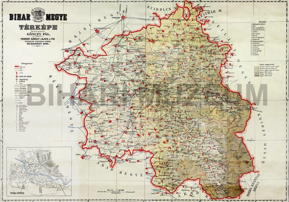 Hegyközi blogja: Bihar megye térképe (1912)