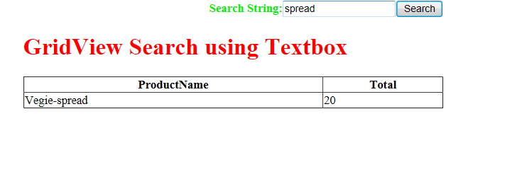 ASP.NET 4 TUTORIALS: Searching in GridView Values using VB.NET ASP.NET 4 TUTORIALS: Searching in GridView Values using VB.NET