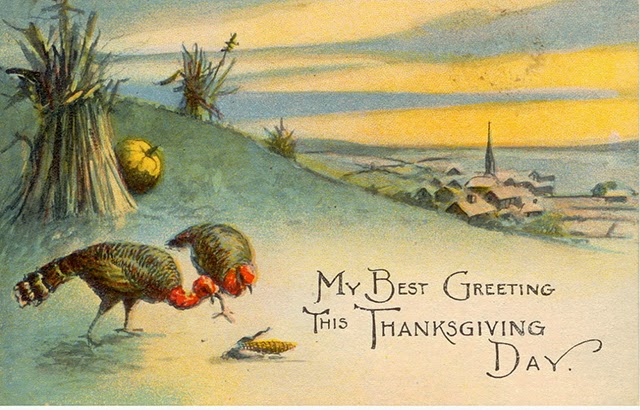 25 Colorful Vintage Thanksgiving Turkey Postcards ~ Vintage Everyday