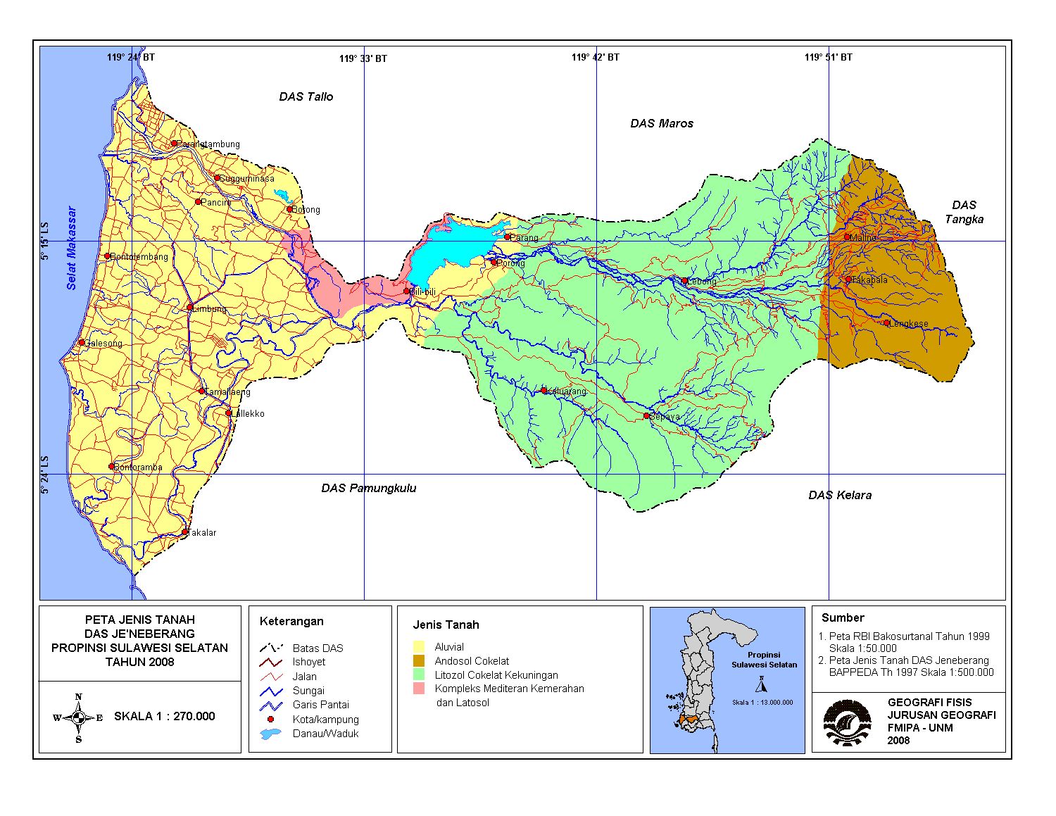 Komunitas ATLAS: Jenis Tanah Tinjau DAS Jeneberang