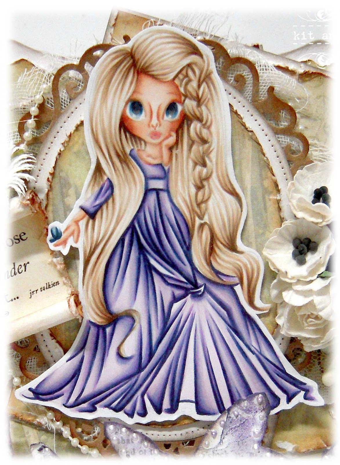 Butterfly Princess - Kit and Clowder Online Colouring Classes