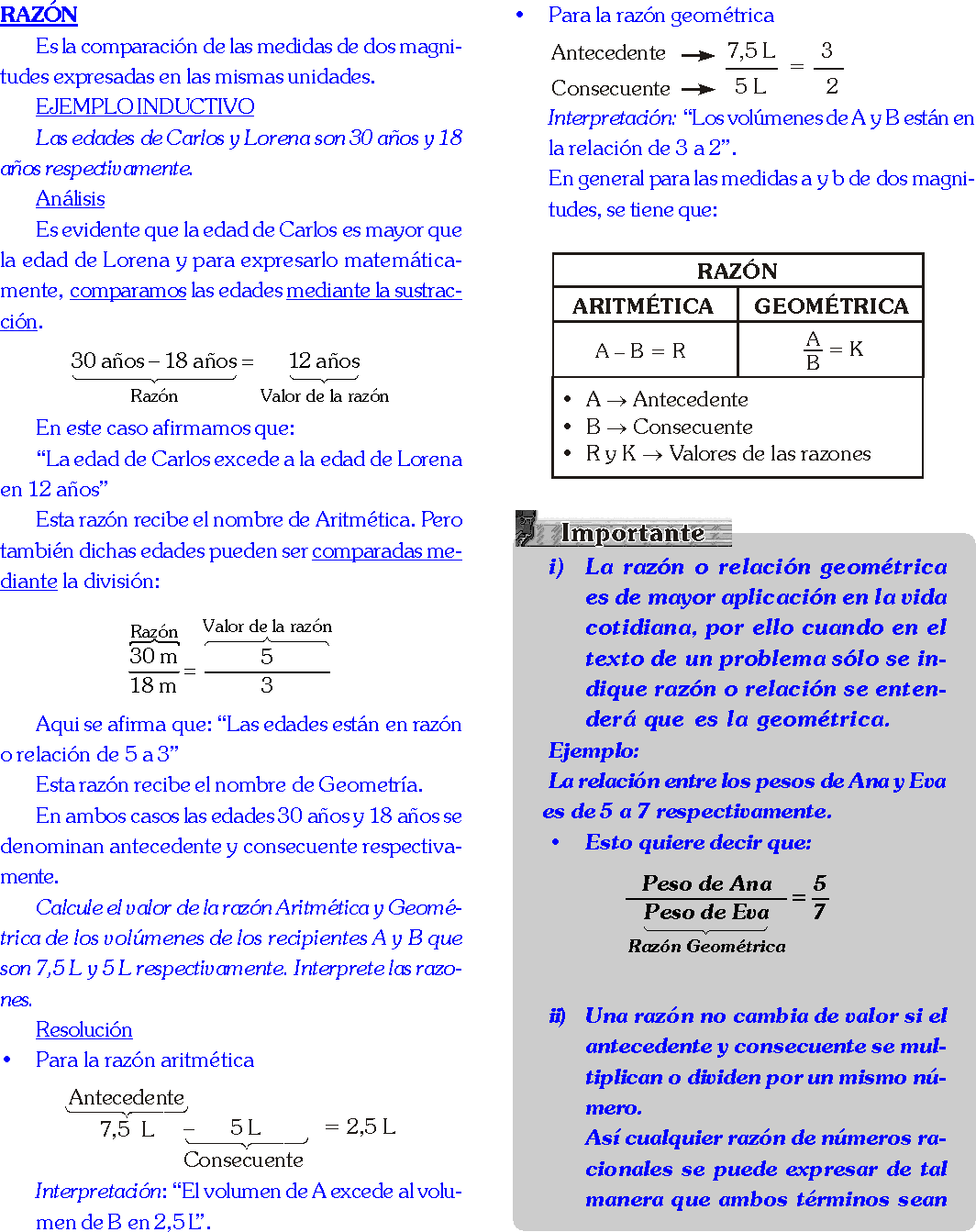 RAZONES Y PROPORCIONES EJERCICIOS RESUELTOS EN PDF