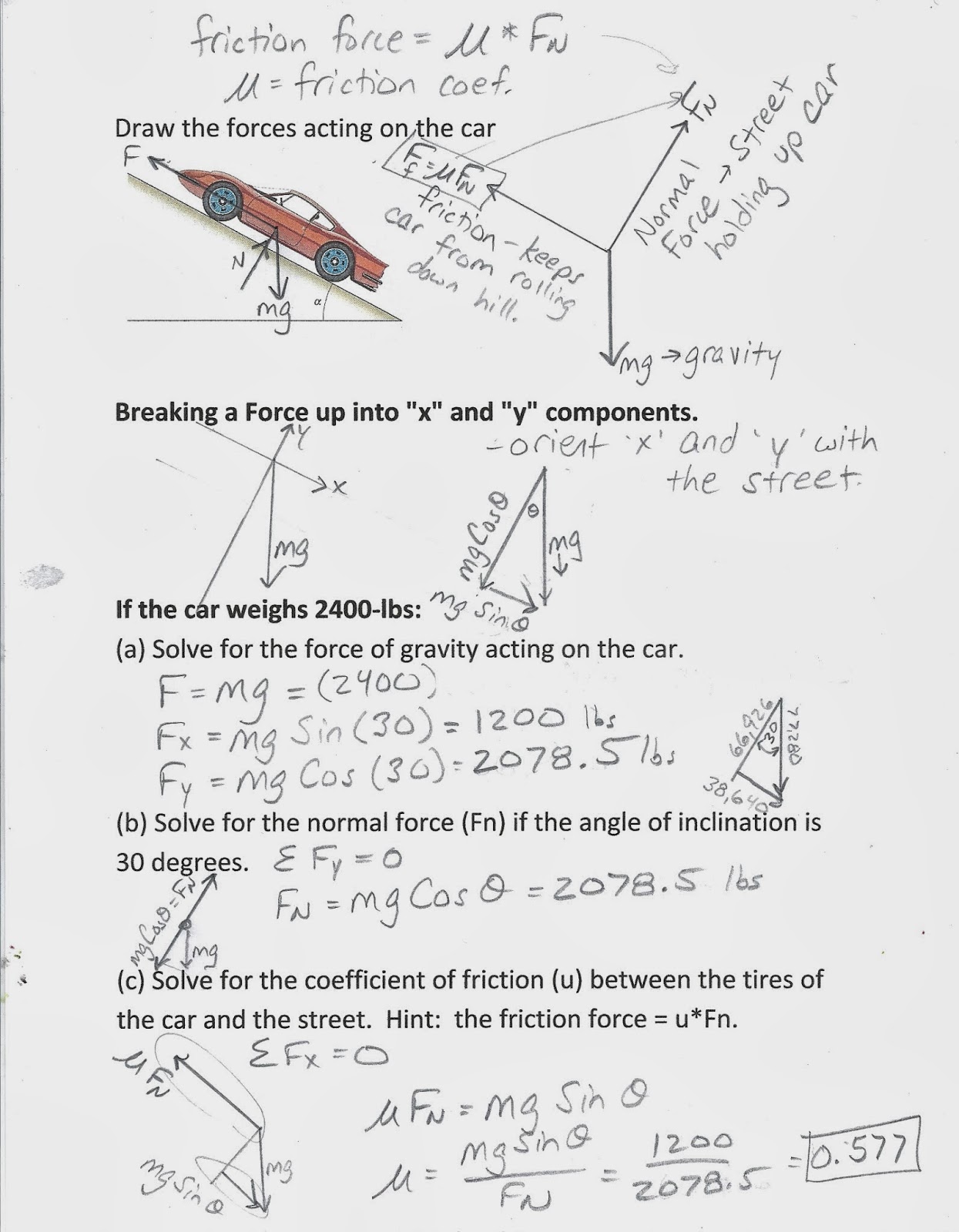 ENGR1201: Forces in Physics: FBD's
