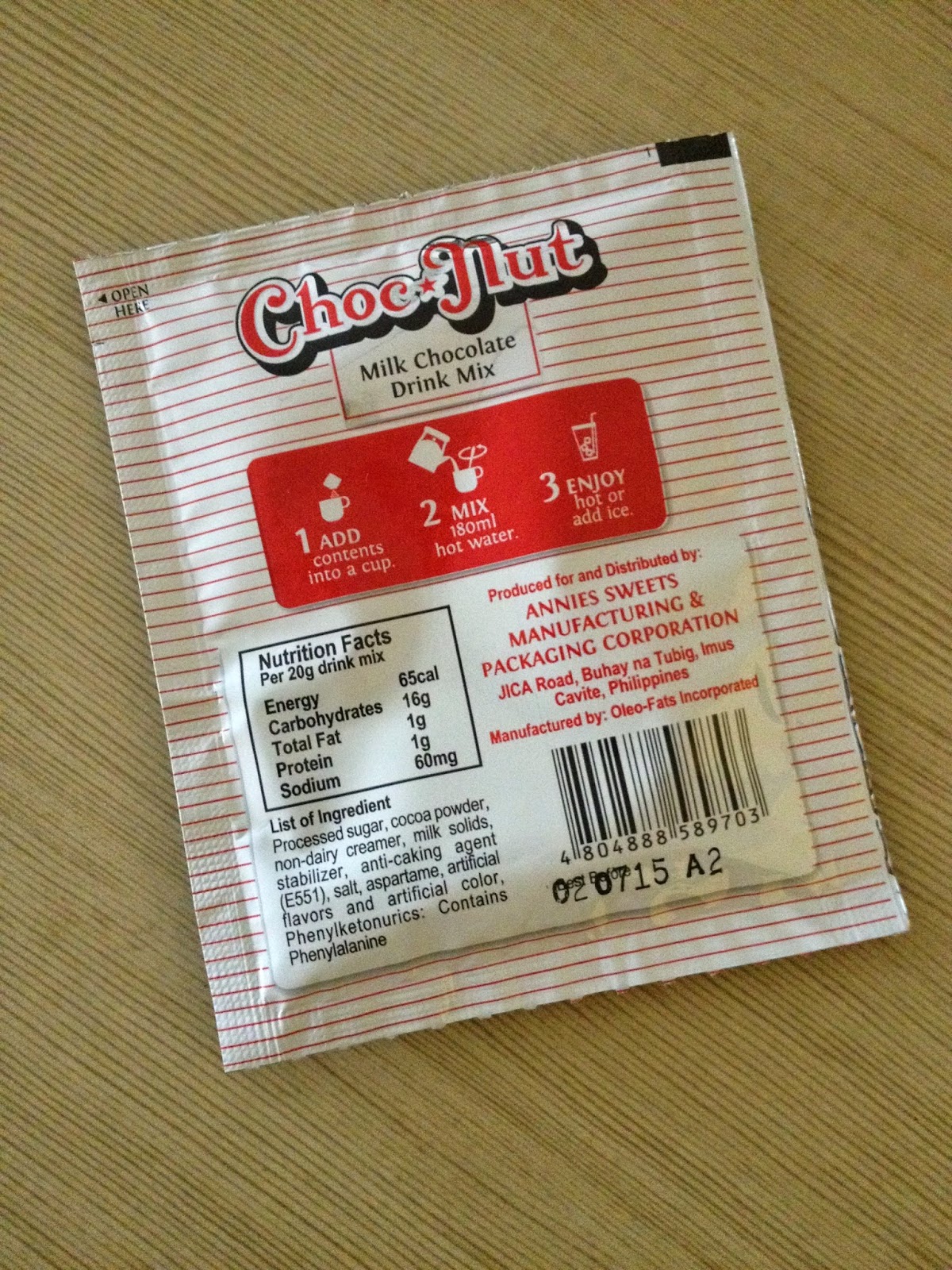 Stylestat: Choc Nut Milk Choclate Drink Mix