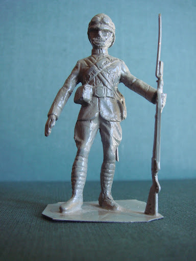 Vintage lead Toy and Model Soldiers: OLIVE. OLS1Camel Corps Trooper