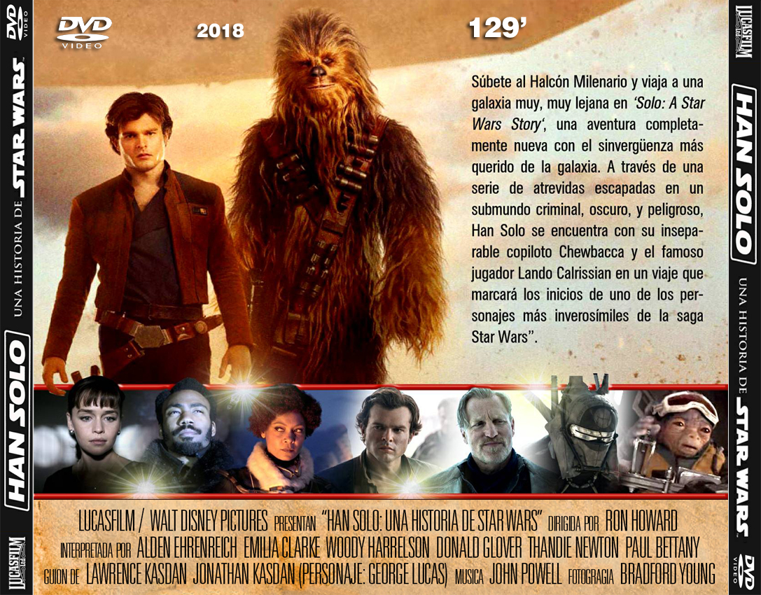 Caratulas de películas DVD para cajas CD: Han Solo - Una historia de ...