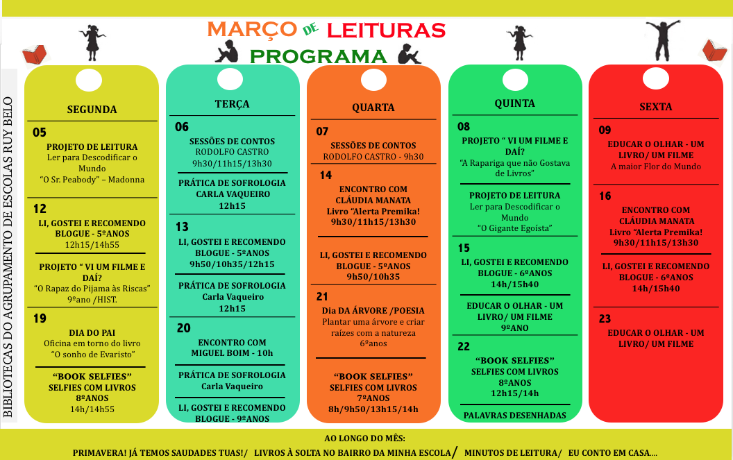 PALAVRAS AO VENTO- Bibliotecas Agrupamento Ruy Belo: MARÇO - MÊS DA ... PALAVRAS AO VENTO- Bibliotecas Agrupamento Ruy Belo: MARÇO - MÊS DA ...