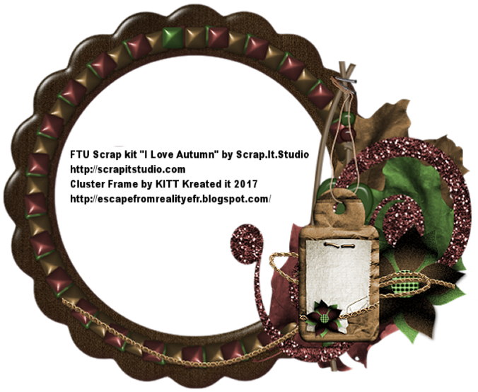 Escape From Reality Blog: FTU "I Love Autumn" Clusters & Cluster Frames