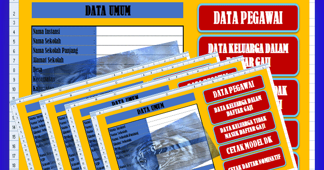Unduh Aplikasi Model DK Format Excel Terbaru 2016 - Dokumen Sekolah Kita