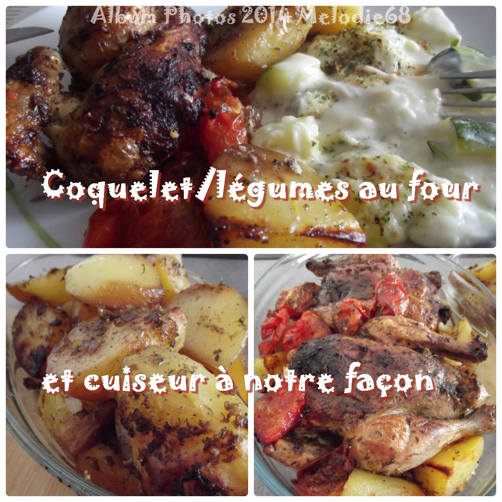 ♥ Les Gourmandises de Melodie68 ♥: Plat du jour : Coquelet/légumes au ...