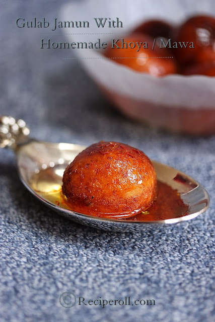 Gulab Jamun with homemade Khoya / Mawa | Diwali Sweets