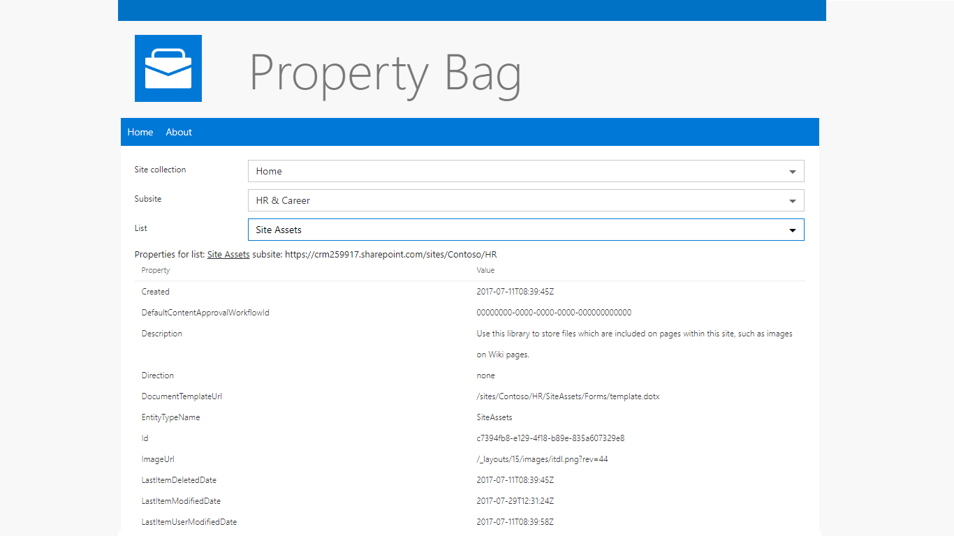 GitHub - havivi/PropertyBag: Manage property bag settings through a ...