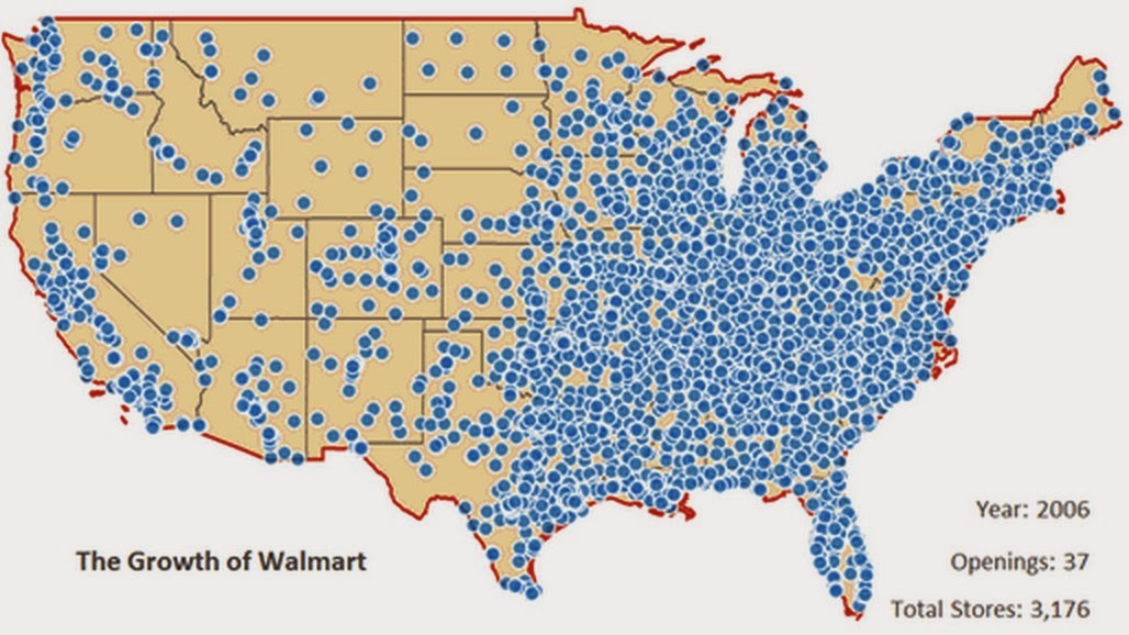 Map Of All Walmart Locations